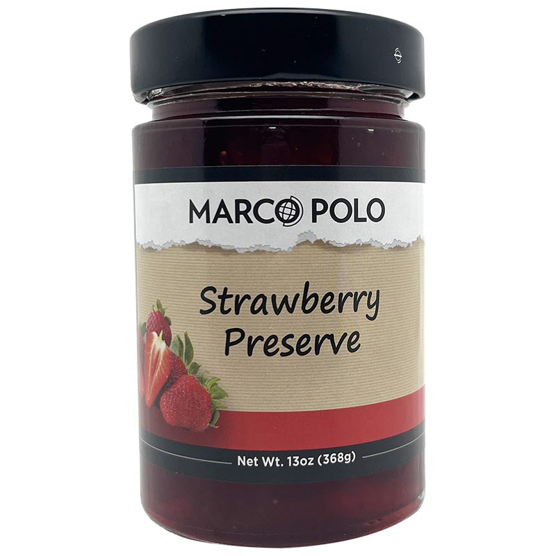 Marco Polo Preserves Strawberry (13oz) Jar – Krinos Foods Atlanta LLC