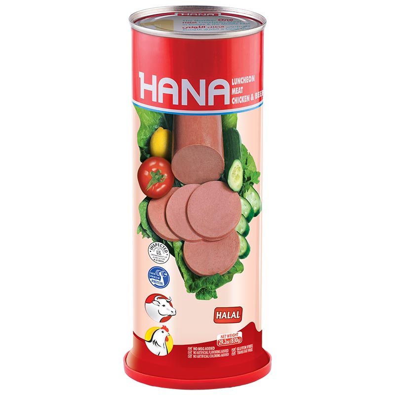 HANA Chicken & Beef Luncheon Meat (830g) – Krinos Foods Atlanta LLC