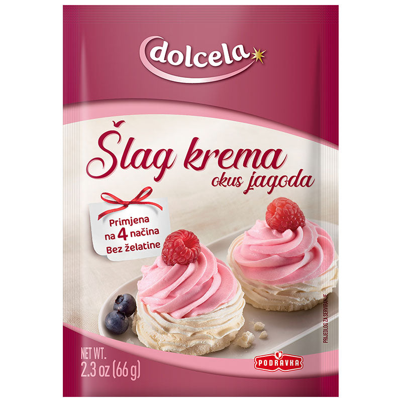 Podravka Whipped Cream Strawberry (Slag Krema) (66g) – Krinos Foods ...