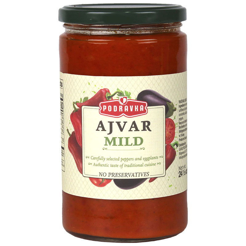 Podravka Ajvar Mild (690g) – Krinos Foods Atlanta LLC