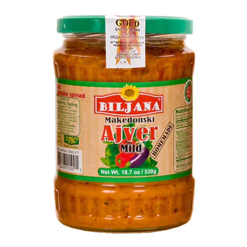 Biljana Ajvar Mild (530g) – Krinos Foods Atlanta LLC